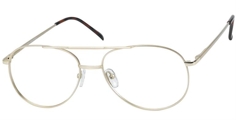 Shop Aviator Shiny Gold Eyeglasses For Men | Frame Fiesta